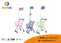 China New Style Plastic Supermarket Shopping Trolley Kids Ride With Toy for sale