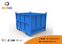 China Transportation Stackable Metal Pallets Steel Pallet Bins Optional Color for sale