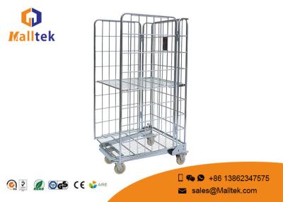 China Chrome Plated Material Carrying Trolley Customized Logo With Wheels for sale
