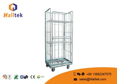 China Square Storage Material Handling Trolley Wire Mesh Aluminium Alloy for sale