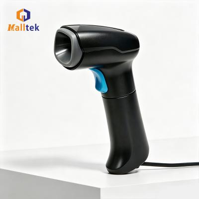China Handheld USB 2D Supermarket Barcode Scanner With Long USB Cable For Convenience Store Warehouse for sale