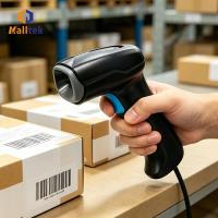 China Handheld USB 2D Supermarket Barcode Scanner With Long USB Cable For Convenience Store Warehouse for sale