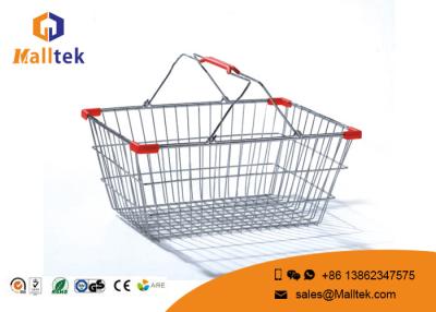 China Supermarket Boutique Metal Wire Baskets / Cosmetics Store Grocery Basket for sale