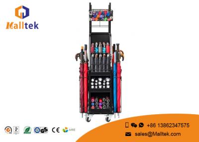 China Colorful Metal And Steel Supermarket Display Racks For Umbrella And Parasol for sale