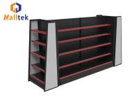 China Professional Design Supermarket Gondola Shelving , Gondola Display Stands European Style for sale