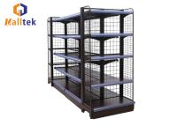 China Multi Functional Supermarket Gondola Shelving Food Display With Accessories for sale