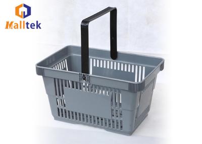 China Grocery Store Supermarket Shopping Basket Plastic Customized Color Single Handle for sale