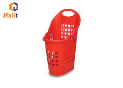China Floor Wheeling Supermarket Shopping Basket for sale