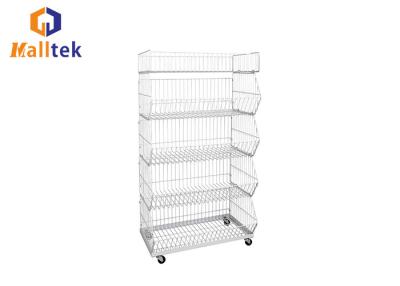 China Multi Layer Supermarket Metal Wire Mesh Cage Promotion Bread for sale