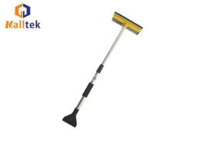 China Telescopic Aluminium Pole Window Snow Scraper 25*120cm With Sponge for sale