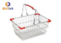 China Chrome Plating Metal Shopping Baskets 28L For Retail Stores for sale