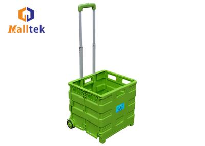China 55 Pounds Load Foldable PP Rolling Storage Basket for Supermarket for sale