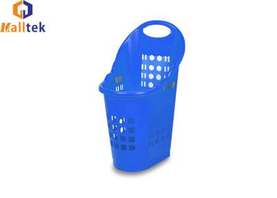 China ODM Pantone Color Rolling Shopping Basket With Three Wheels for sale