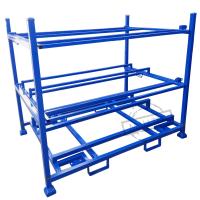 China Four Wheels Auto Parts Stackable Pallet Cages Powder Coating for sale