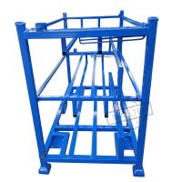 China Four Wheels Auto Parts Stackable Pallet Cages Powder Coating for sale