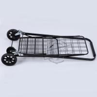 China Shopping Supermarket Folding Trolly Cart Q235 Steel for sale