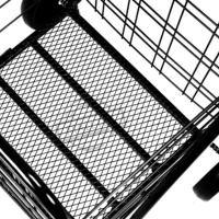 China Shopping Supermarket Folding Trolly Cart Q235 Steel for sale