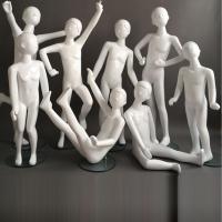 China White Full Body Child Mannequin FRP For Clothing Display Show Window for sale