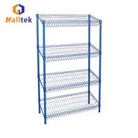 China Chrome Plated 4 Layer Stainless Steel Wire Shelf Adjustable For Kitchen for sale