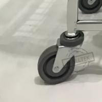China Removable Double Steel Supermarket Shopping Trolley Cart For Basket for sale