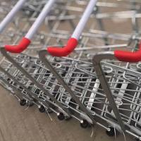 China Removable Double Steel Supermarket Shopping Trolley Cart For Basket for sale