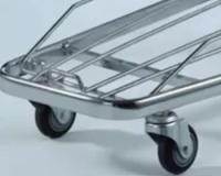 China Removable Double Steel Supermarket Shopping Trolley Cart For Basket for sale