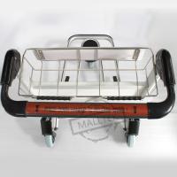 China 3 Wheels Airport Luggage Trolley PVC Handle Aluminum Alloy for sale