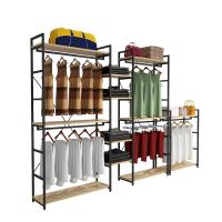 China Bedroom Floor To Ceiling Steel Wood Rack European Style Minimalist for sale