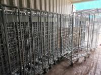 China 2 Side Logistics Trolley Nestable Foldable For Warehouse for sale