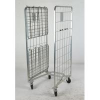 China 2 Side Logistics Trolley Nestable Foldable For Warehouse for sale