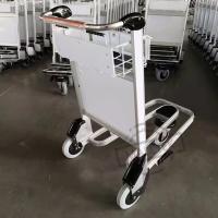 China 3 Wheels 250KG Airport Luggage Trolley Aluminum Alloy With Automatic Brake for sale