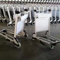 China 3 Wheels 250KG Airport Luggage Trolley Aluminum Alloy With Automatic Brake for sale