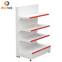 China Customized Metal Multi Tier Heavy Duty Grocery Store Shelves Advertising For Supermarket for sale