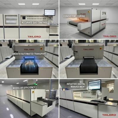 China Glass Sealing Mesh Belt Furnace Electronic Components 800C 27kW Nitrogen 4 Zones for sale