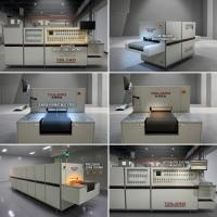 China Glass Sealing Mesh Belt Furnace Electronic Components 800C 27kW Nitrogen 4 Zones for sale