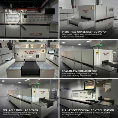 China Pre Oxidation Mesh Belt Furnace Powder Metal Parts 600C 24kW 300mm Belt for sale