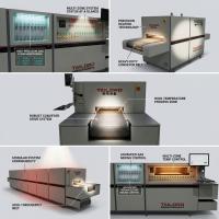 China Hand Tool Hardening Mesh Belt Furnace 860C 45kW Oil Quench 400mm Belt Conveyor for sale