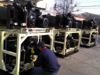 China Industrial Silent Piston Type Air Compressor 40BAR Oil Free High Pressure for sale