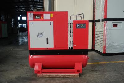 China Low Decibel 10hp Small Rotary Screw Air Compressor With Tank / Dryer High Efficiency for sale