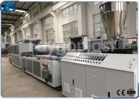 China Double Screw Plastic Profile Extrusion Line For PVC Door Frame / Cladding Pallets Profile for sale