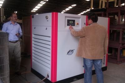 China 100hp Screw Type Air Compressor , 10bar Energy Efficient Air Compressor Industrial Use for sale