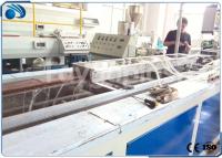 China Wooden Plastic Composite Door Profile Extrusion Line , Profile Making Machine for sale