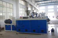 China PVC Pipe / Plastic Profile Twin Screw Extruder Machine High Extruding Output for sale