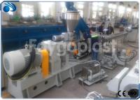 China Parallel Co Rotating Twin Screw Extruder , PVC Pipe Making Machine PLC Control for sale