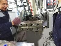 China PVC Pipe Profile / Granules Plastic Extruder Machine Conical Twin Screw Extruder Equipment for sale