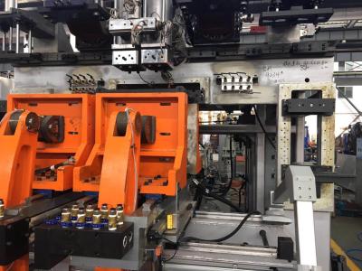 China Double Station Extrusion Blow Plastic Bottle Manufacturing Machines For Gallon Buckets for sale