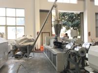 China Plastic Pvc Double Pipe / Profile Plastic Extruder Machine Single Screw Extruder for sale