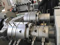 China Plastic Pvc Double Pipe / Profile Plastic Extruder Machine Single Screw Extruder for sale