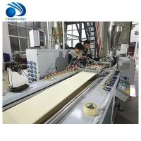 China High Speed Pe Pe Extruder Machine , Wood Floor Vc Profile Extrusion Line for sale