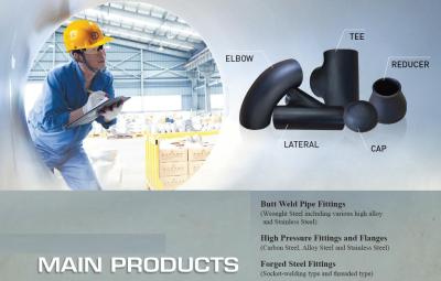China Solid Structure Mild Steel Buttweld Fittings EN 10253-4 -W- Bauart A 3D AD 2000-W2/W10 for sale